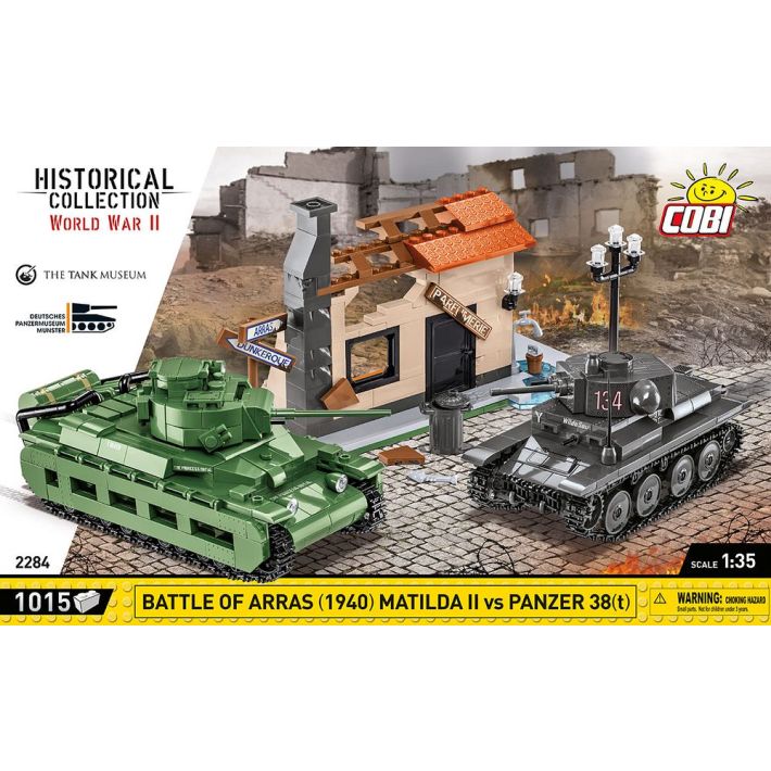 Battle of Arras 1940 Matilda II vs Panzer 38(t) (COBI-2284) \ Tanks and vehicles \ Cobi.eu